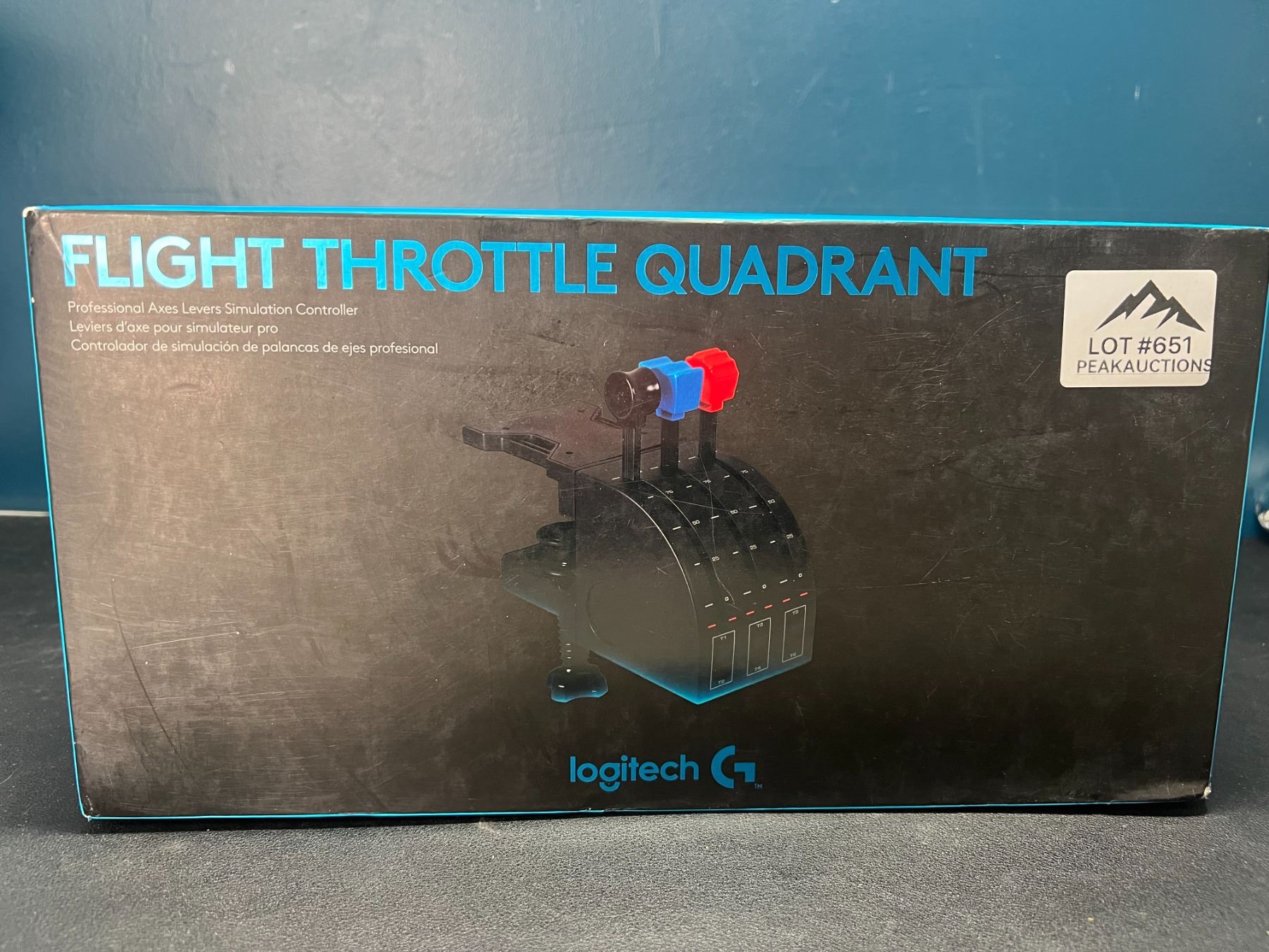 Lot of 1 Logitech G Flight Throttle Quadrant - Flight Simulation Controller