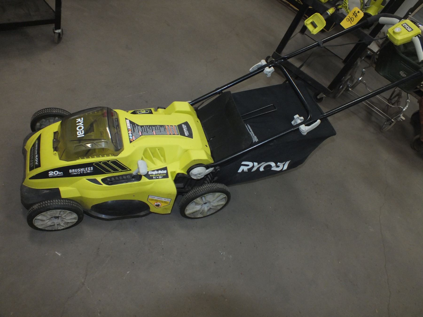 Ryobi 40volt Lithium Brushless Lawn Mower w/Bag