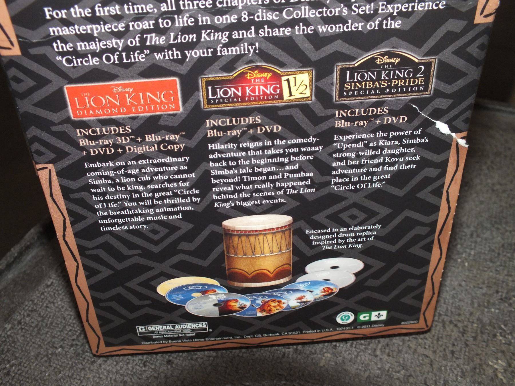 Disney Lion King Dvd Trilogy