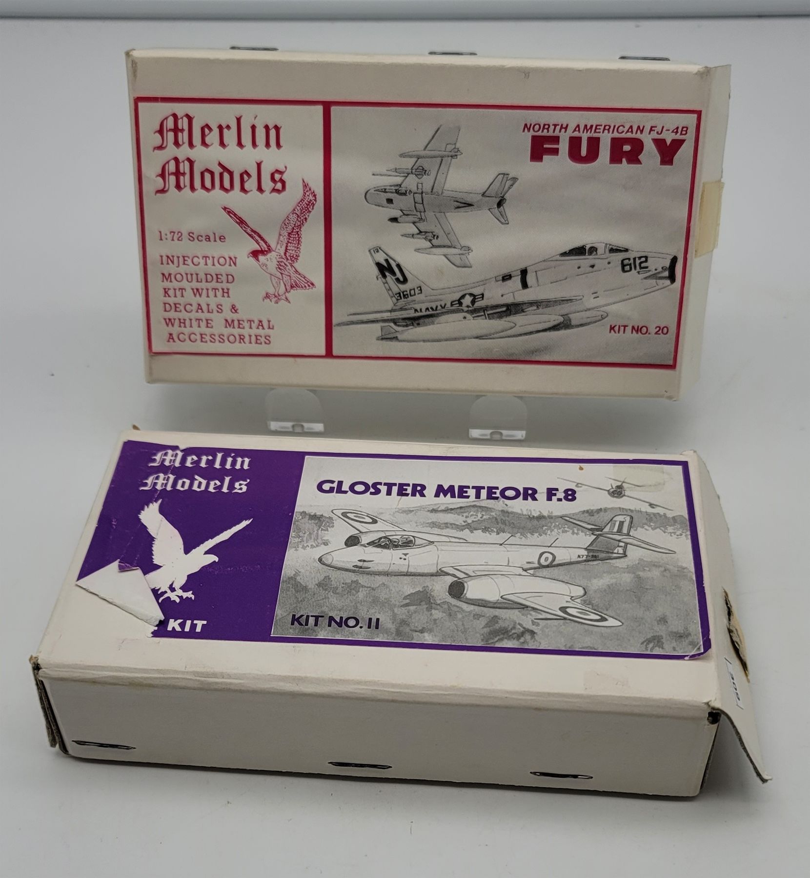 Merlin Models North American FJ-4B Fury & Gloster Meteor F8 1/72 Scale ...