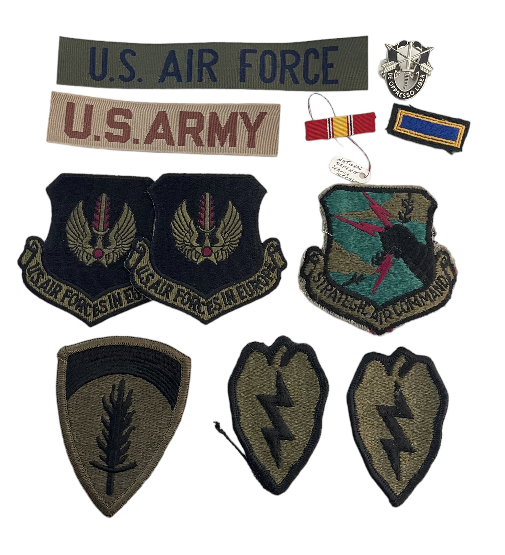 Lot of American Military Patches and Badges