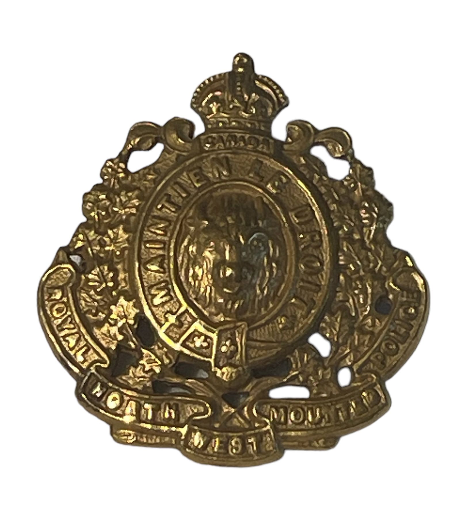 Royal North West Mounted Police Collar Badge
