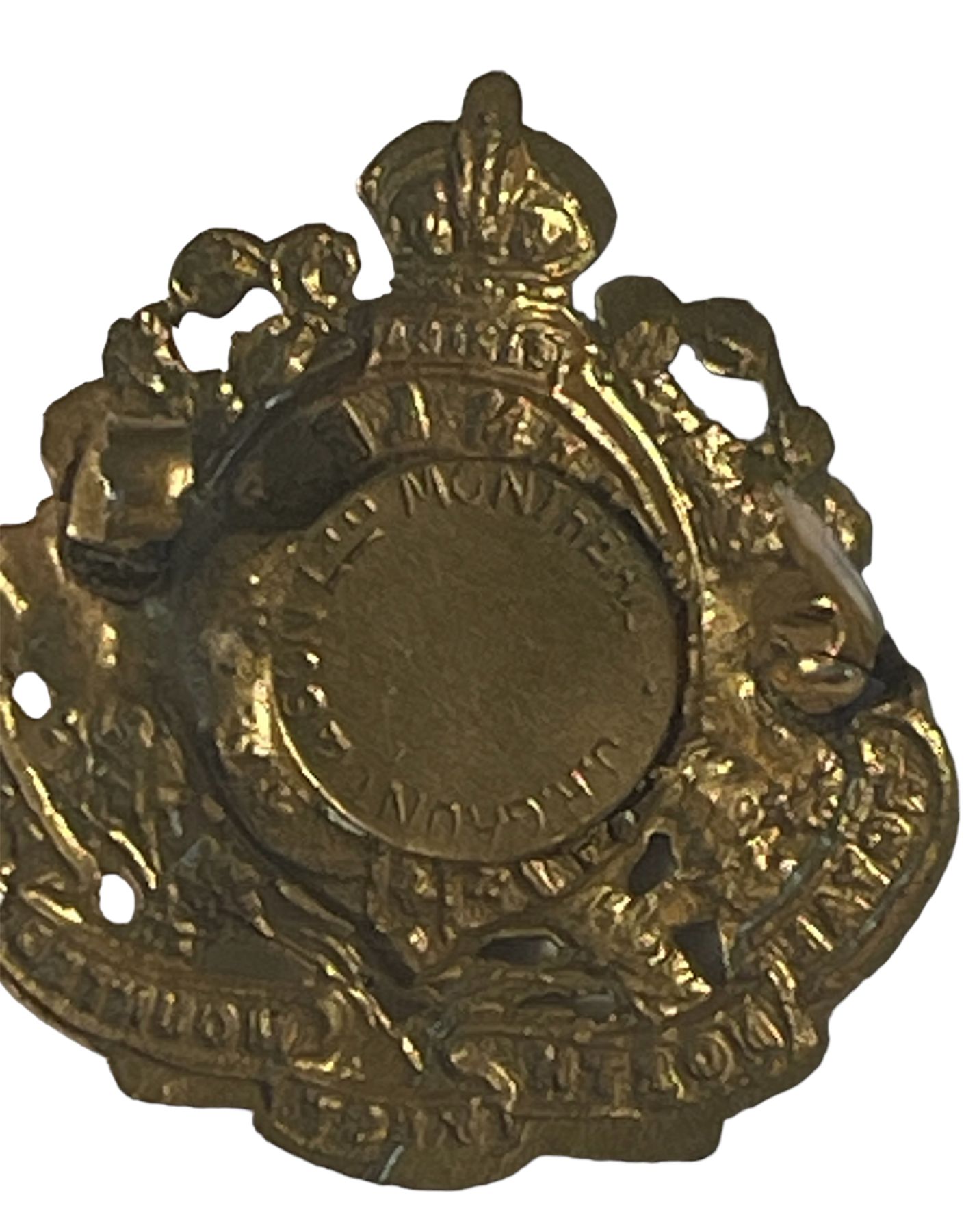 Royal North West Mounted Police Collar Badge
