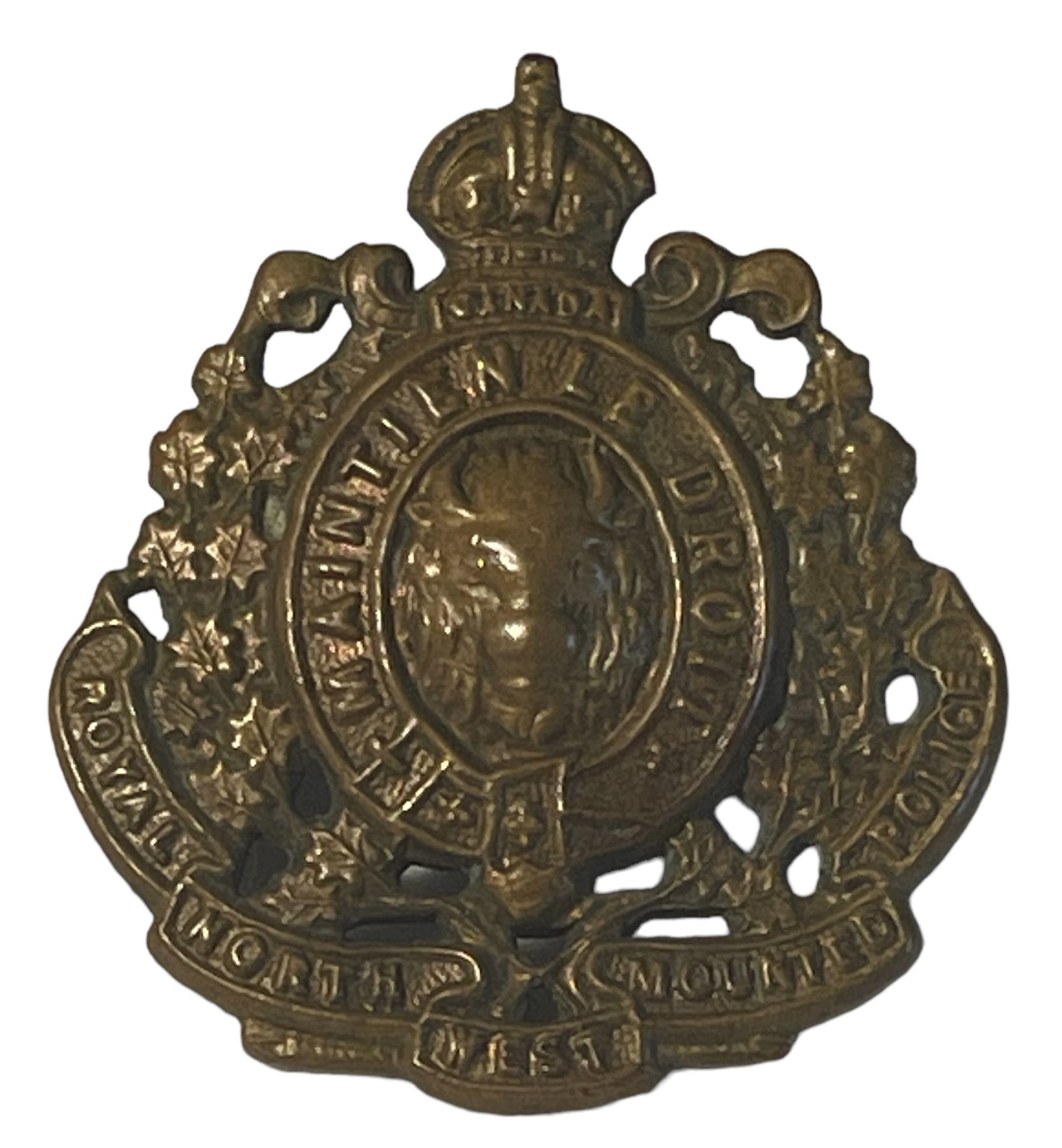 Royal North West Mounted Police Collar Badge