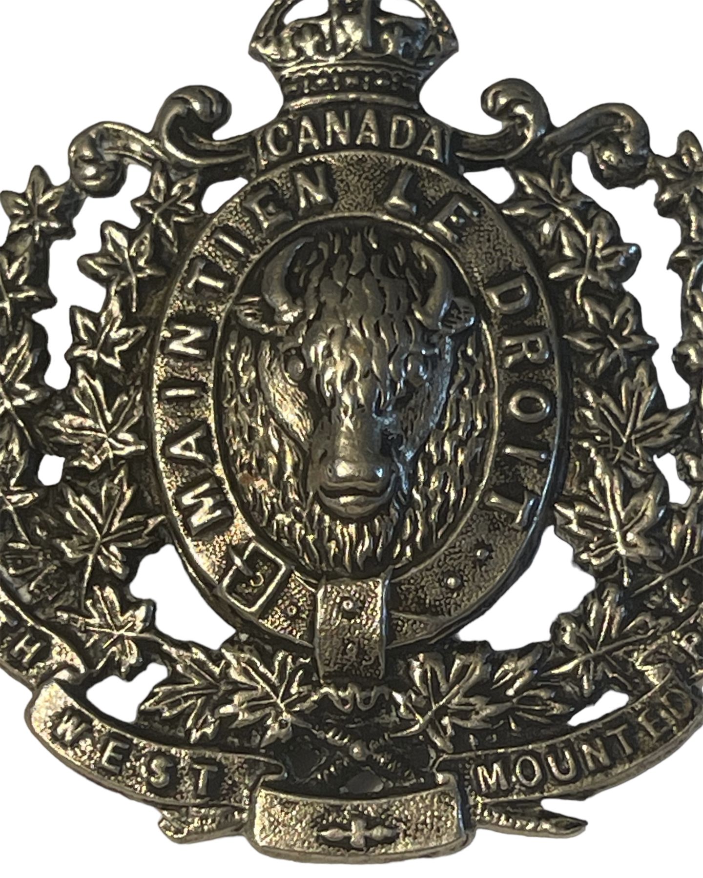 NWMP North West Mounted Police Cap Badge
