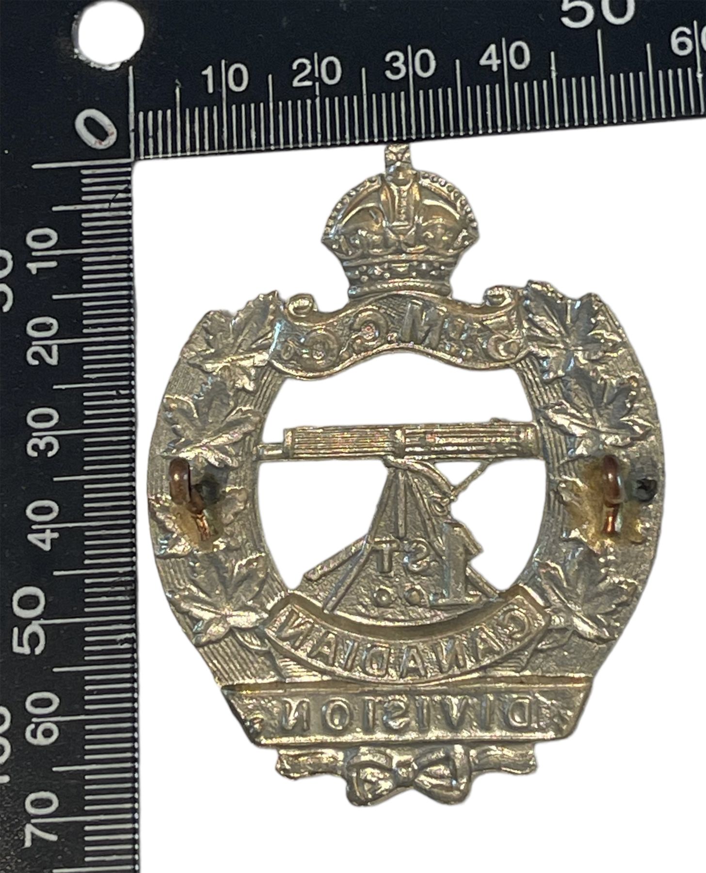 WW1 CEF 3rd Machine Gun Compnay, 1st Canadian Division Cap Badge