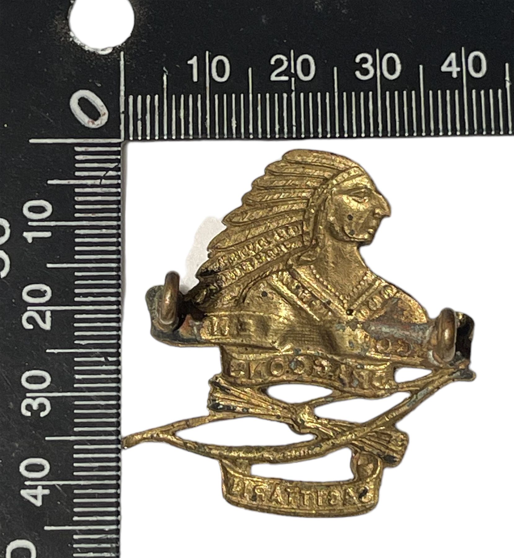 WW2 Second Tenth Dragoons Cap Badge