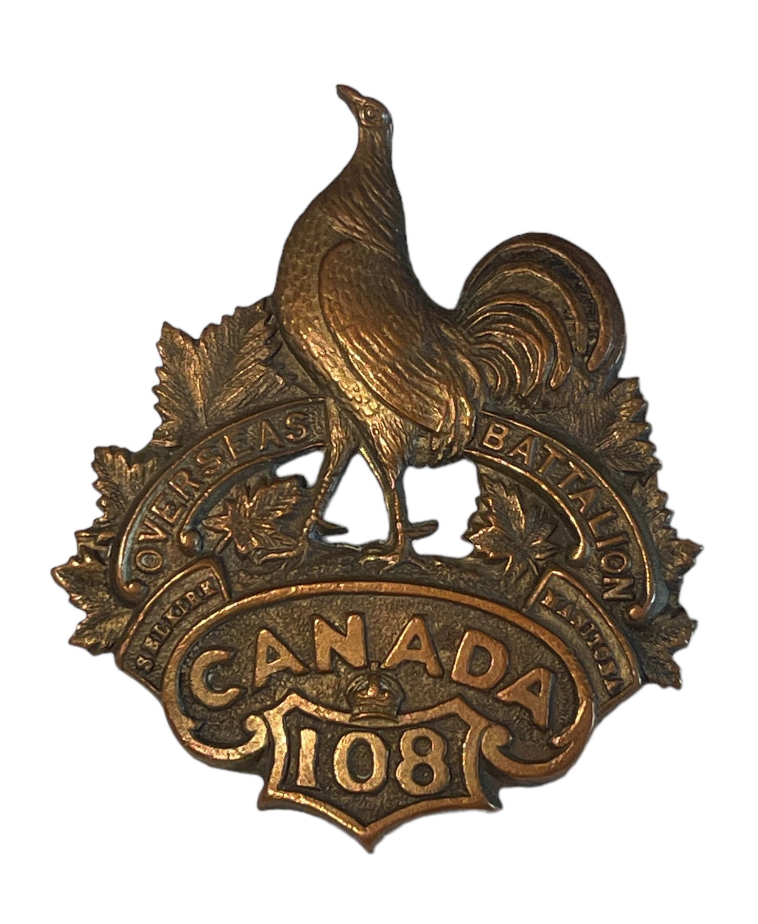 WW1 108th Battalion, Selkirk Cap Badge