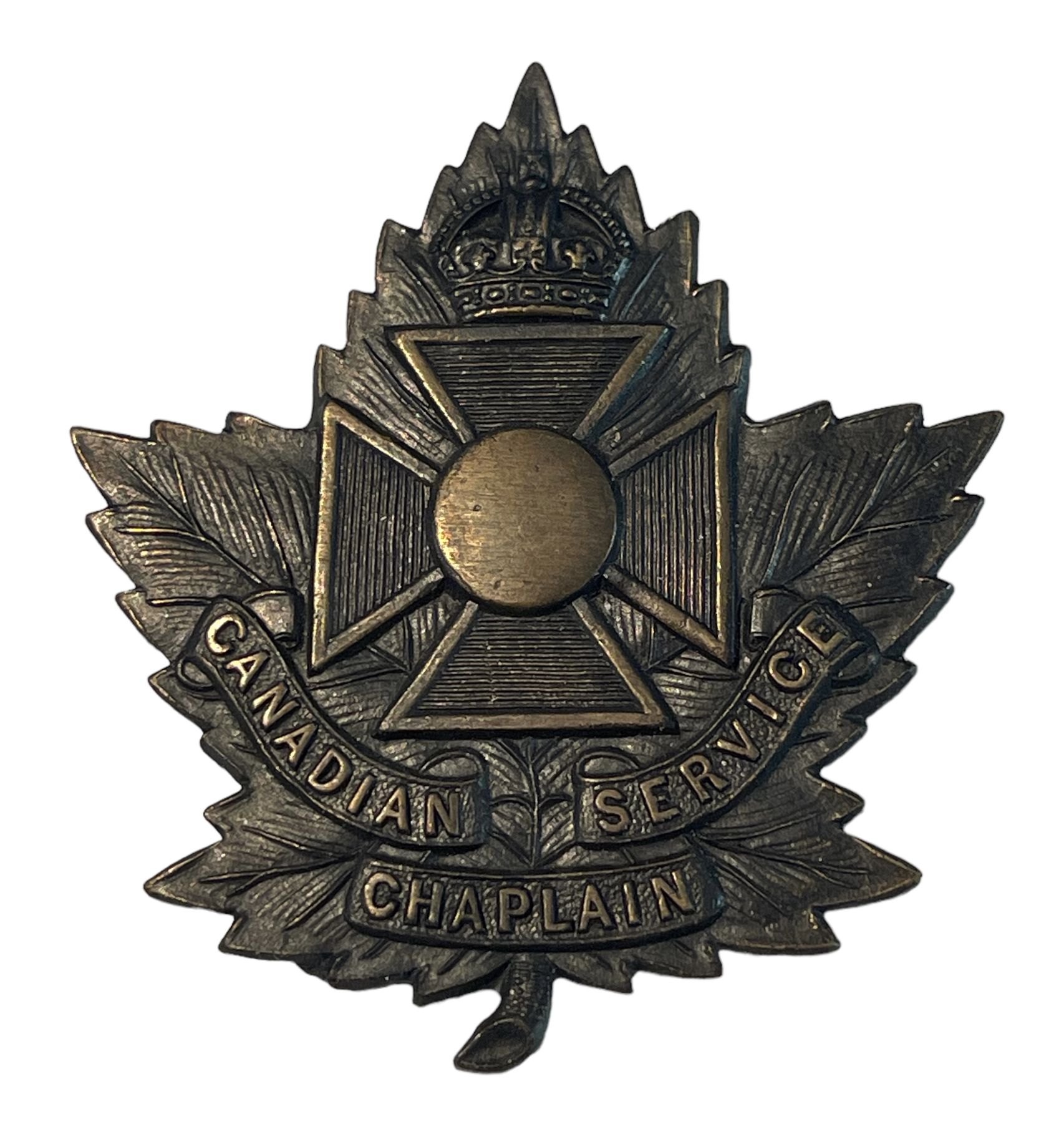 Canadian Chaplain Service Cap Badge