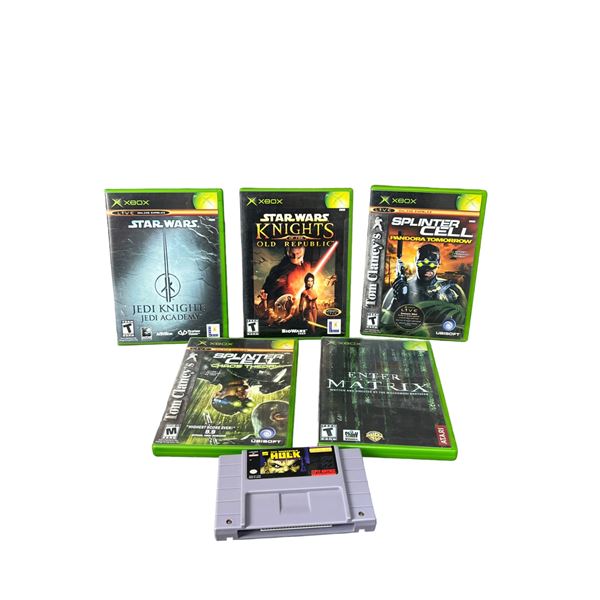 Nintendo Xbox vintage video game collection, lot, Star Wars matrix ...