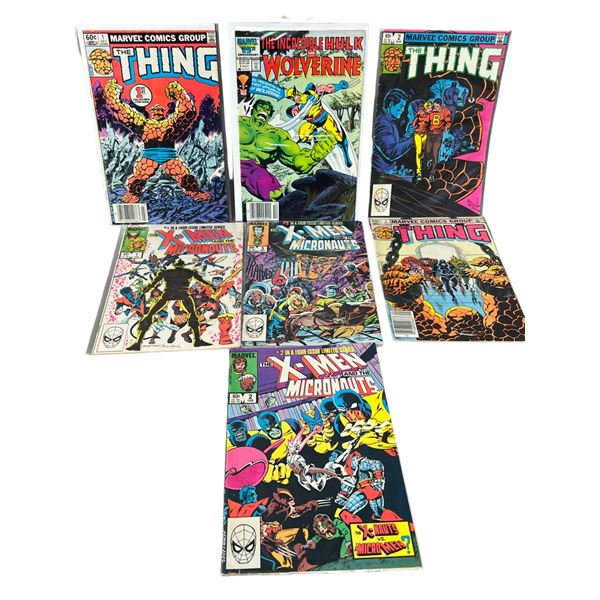 Vintage comic book collection lot the thing wolverine