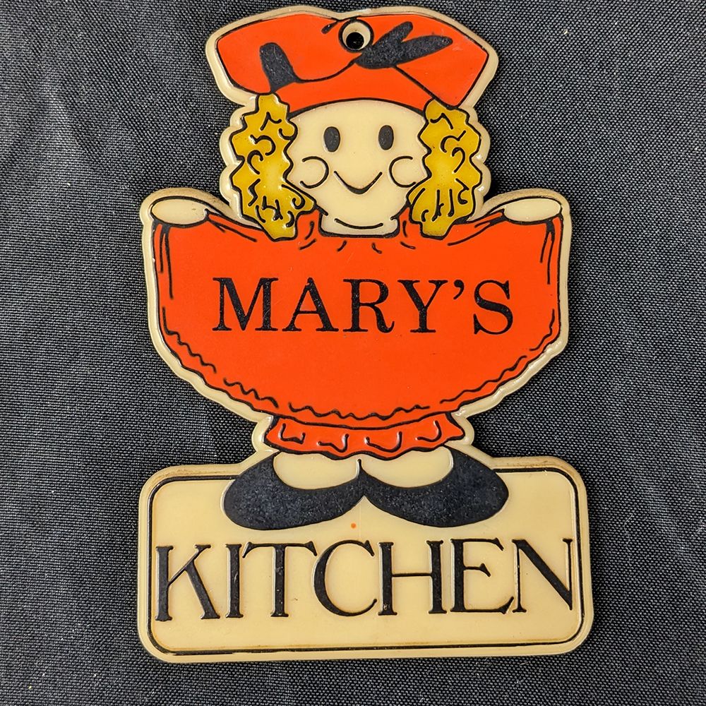 Vintage 1983 Mary's Kitchen Magnet
