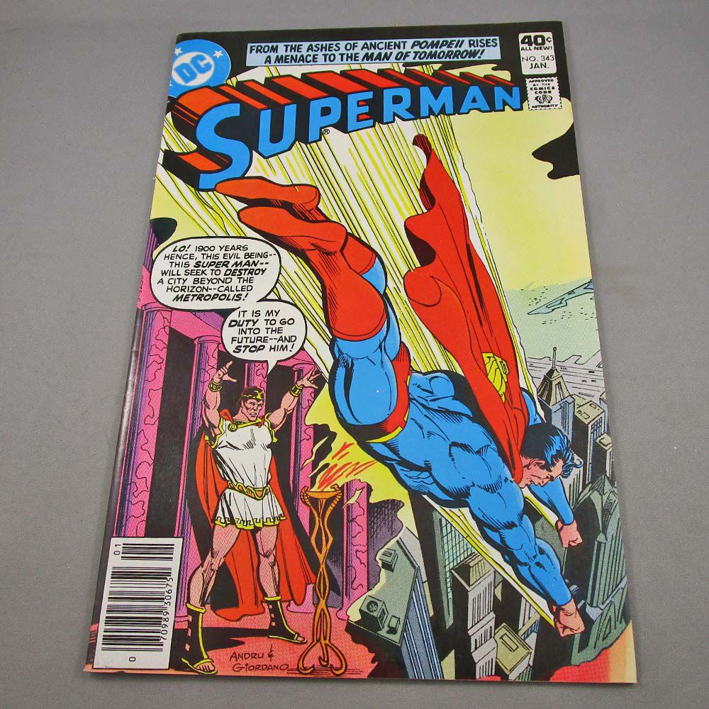 1980 Superman Comic No. 343 DC Comics .40 cent