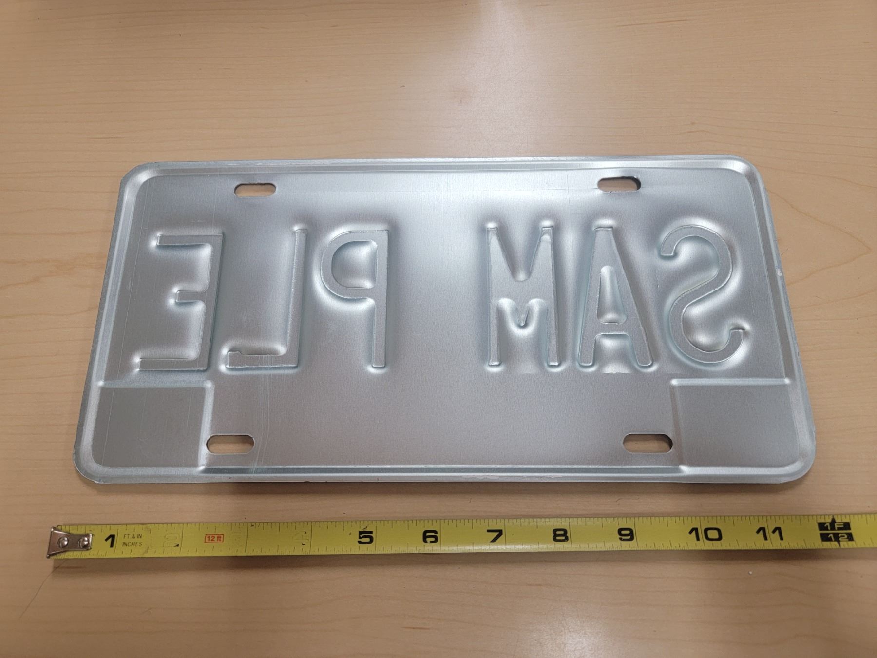 Newfoundland & Labrador "500 years Cabot" sample license plate SAM-PLE