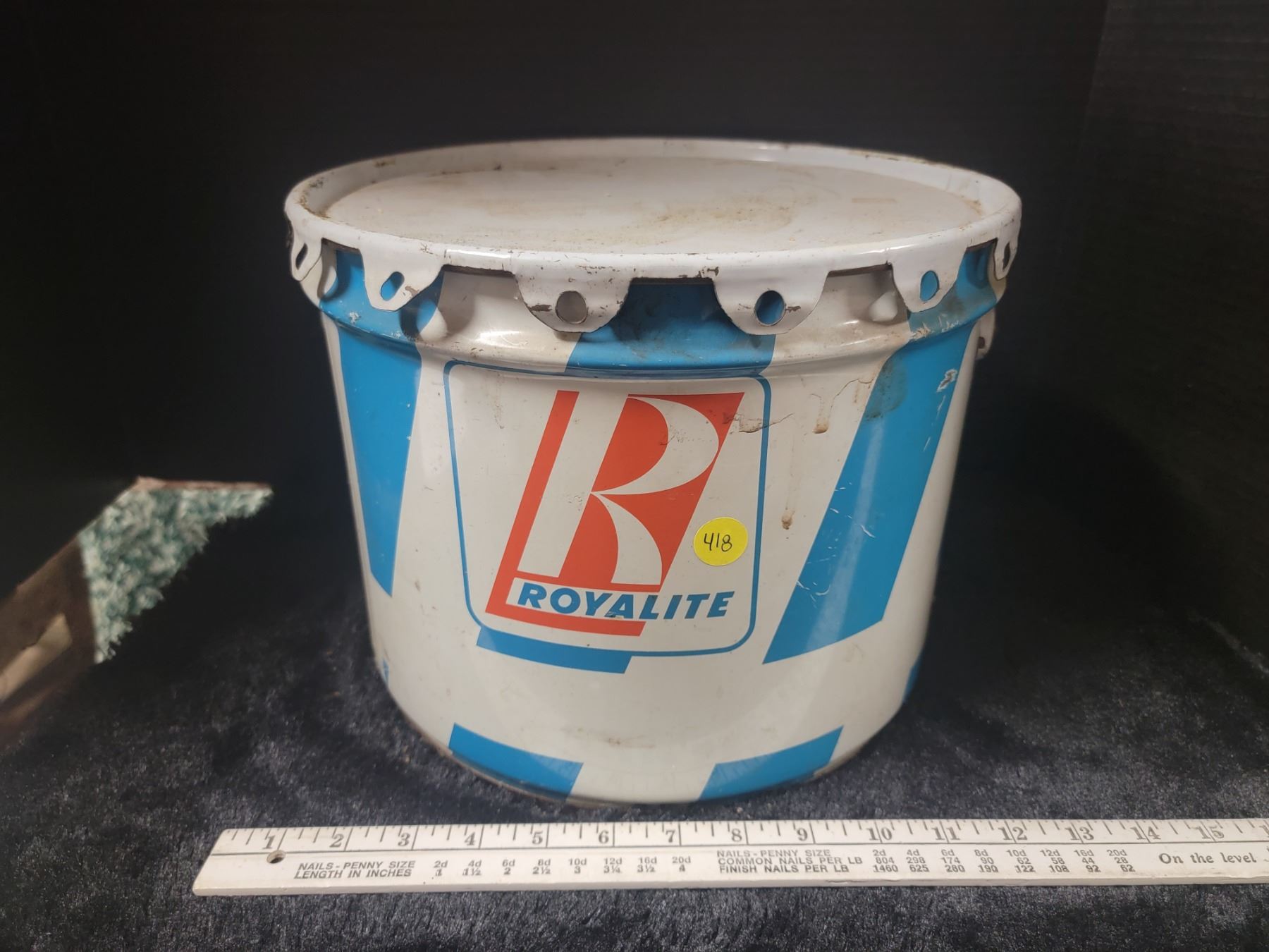 Royalite grease pail 25 lbs. - Schmalz Auctions