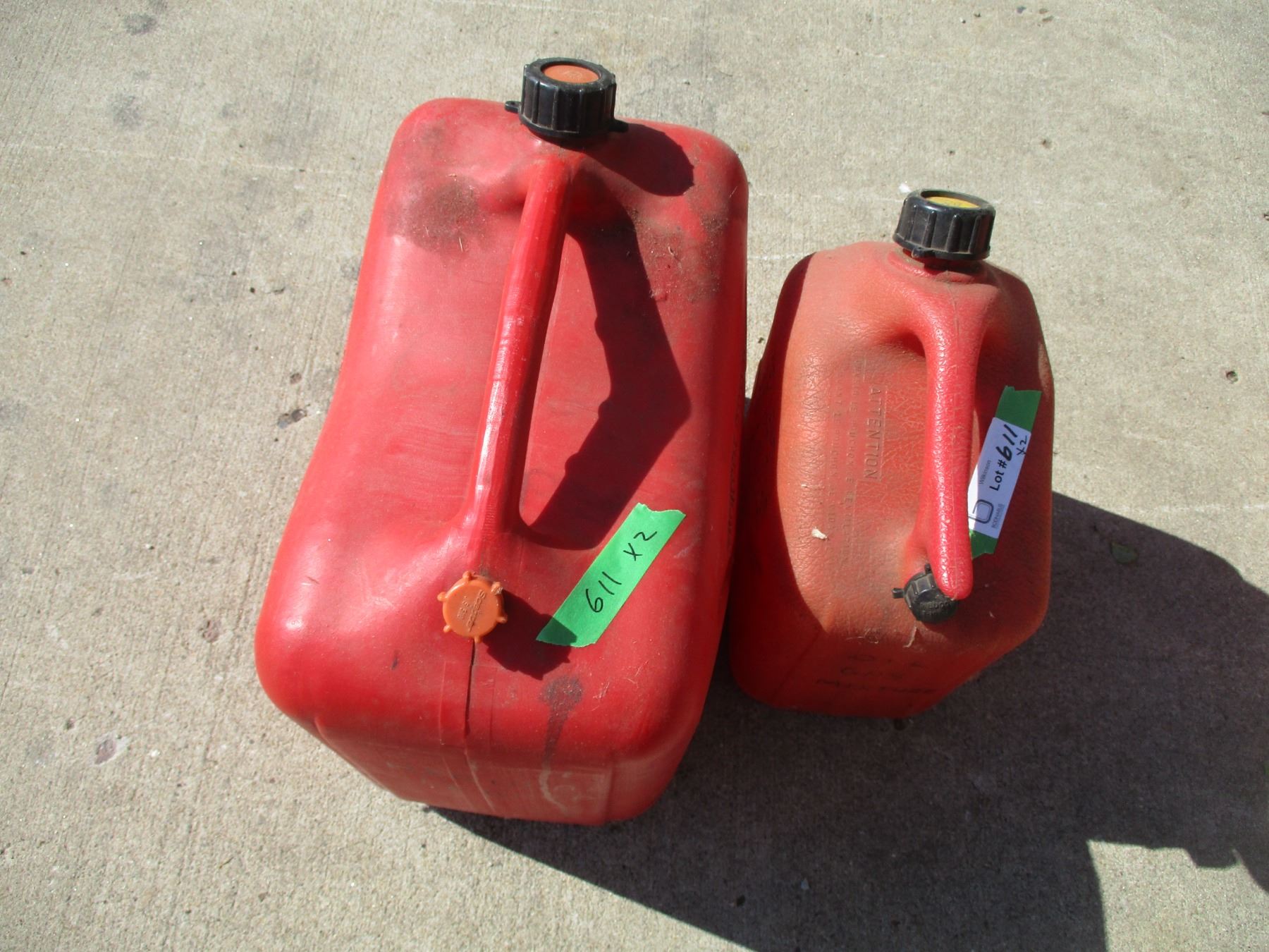 (2) Gas Cans - Bodnarus Auctioneering
