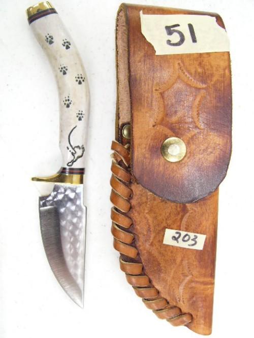 Hand Made Skinning Knife, made in Fairbanks by Gator TSM with Caribou ...