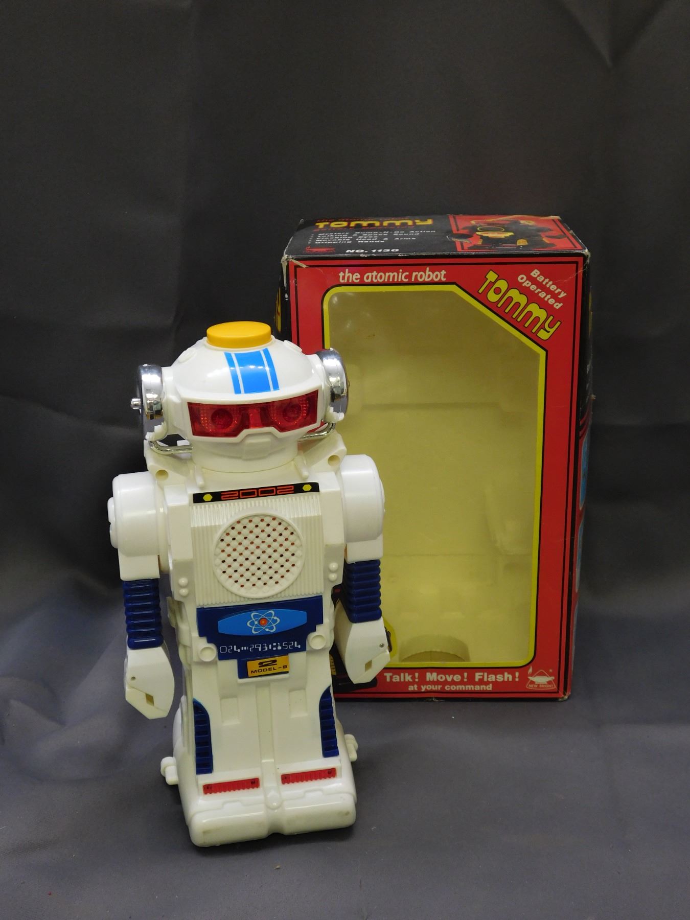 The Atomic Robot Tommy Battery Operated Vintage Robot WITH BOX