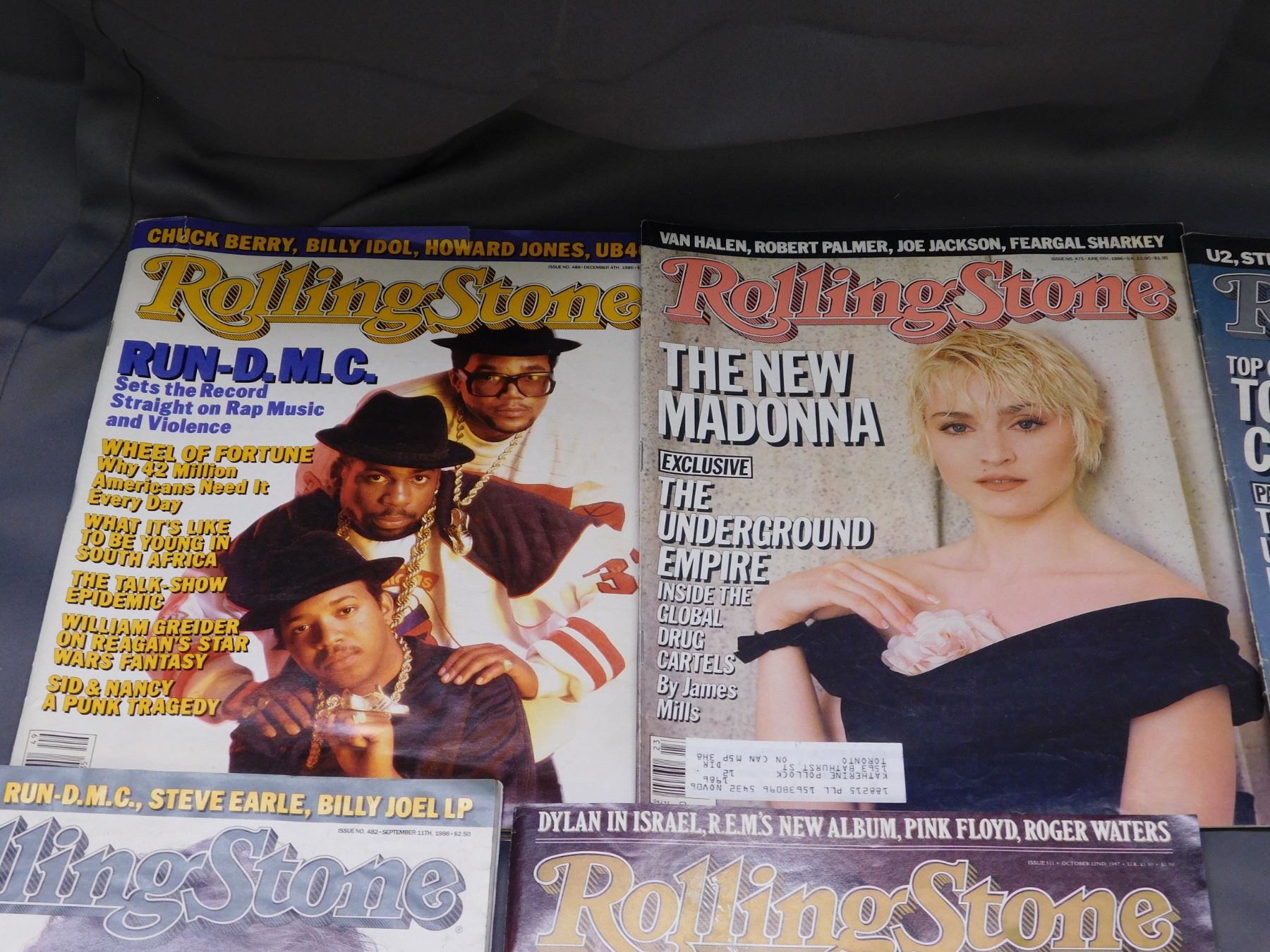 Jerry Osborne Official Record Guide 9 th Ed. and 5 Rolling Stone Mags from 1986-87 VG.