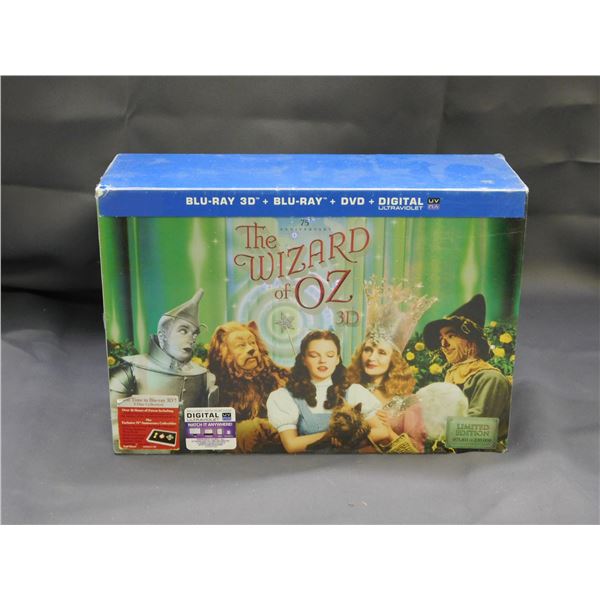 The Wizard of Oz Blu-Ray 3D DVD Collectible 75th Anniversary Bundle SEALED