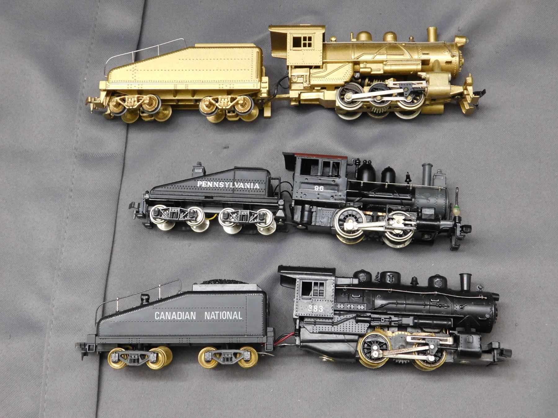 Lot of 3 HO Scale Steam Engines Mantua, Yugoslavia, Lima