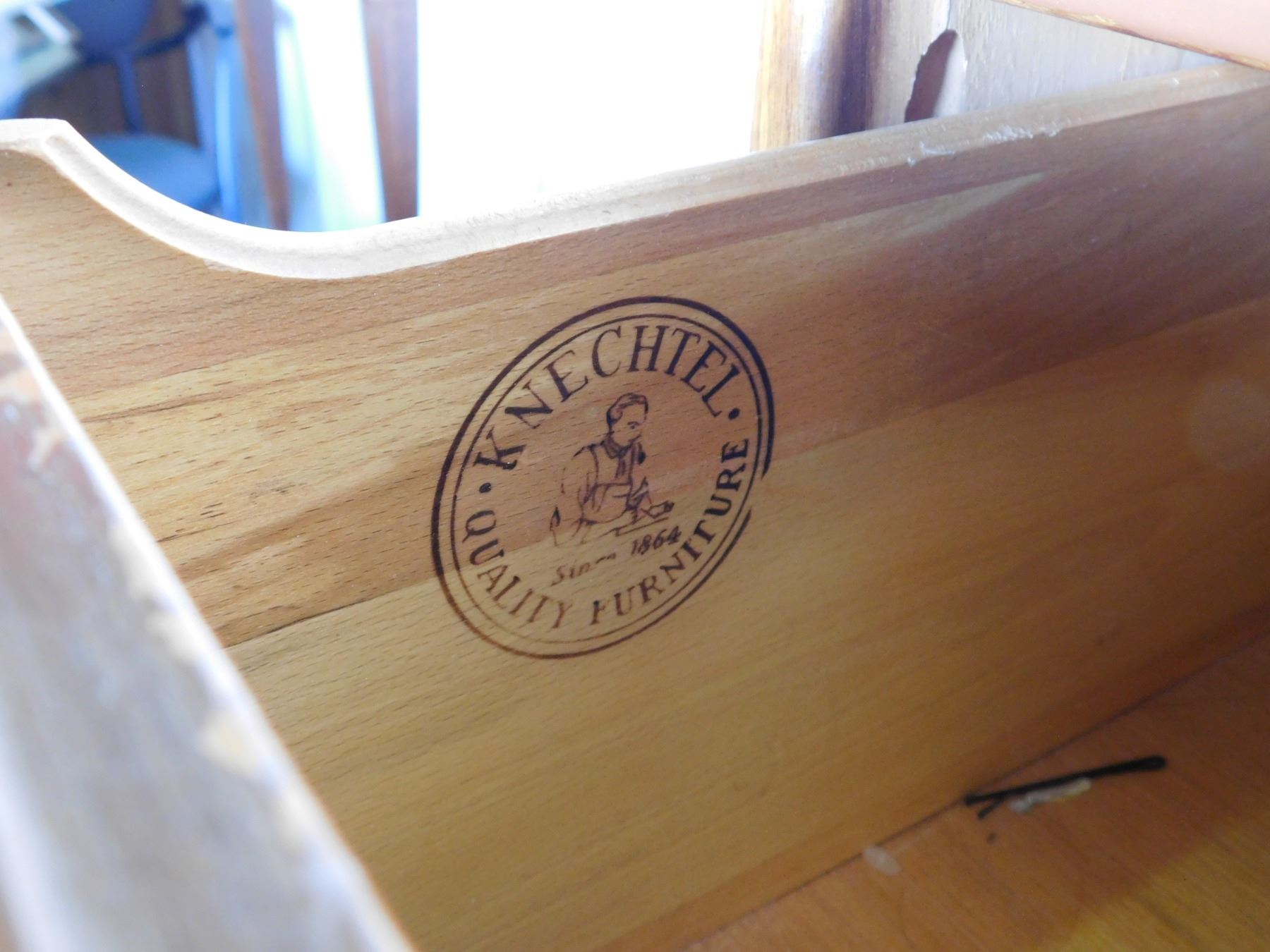 Knechtel MCM Mid Century Walnut? 4-Drawer Highboy Dresser