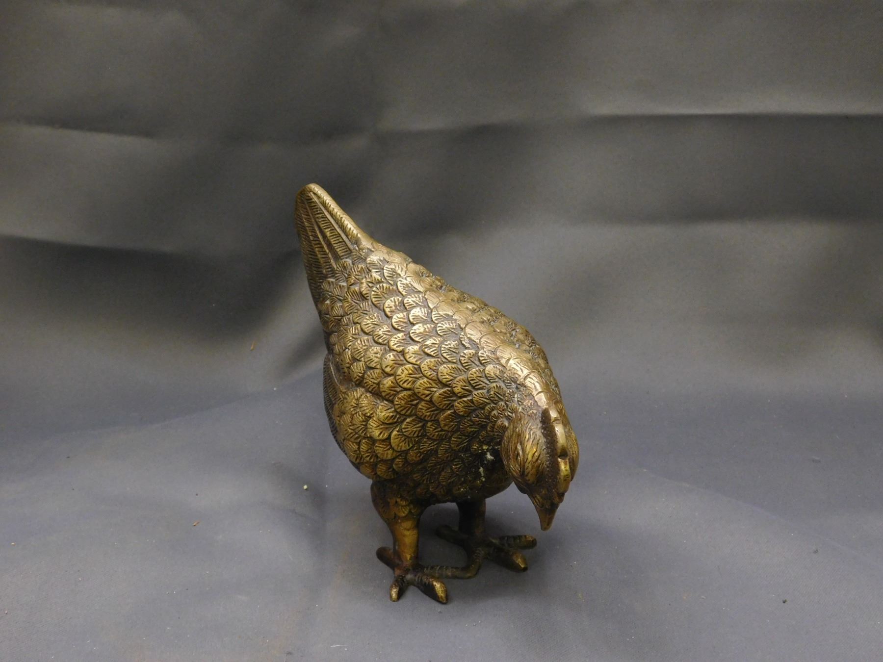 Heavy Brass Hen *weighted* Decoration