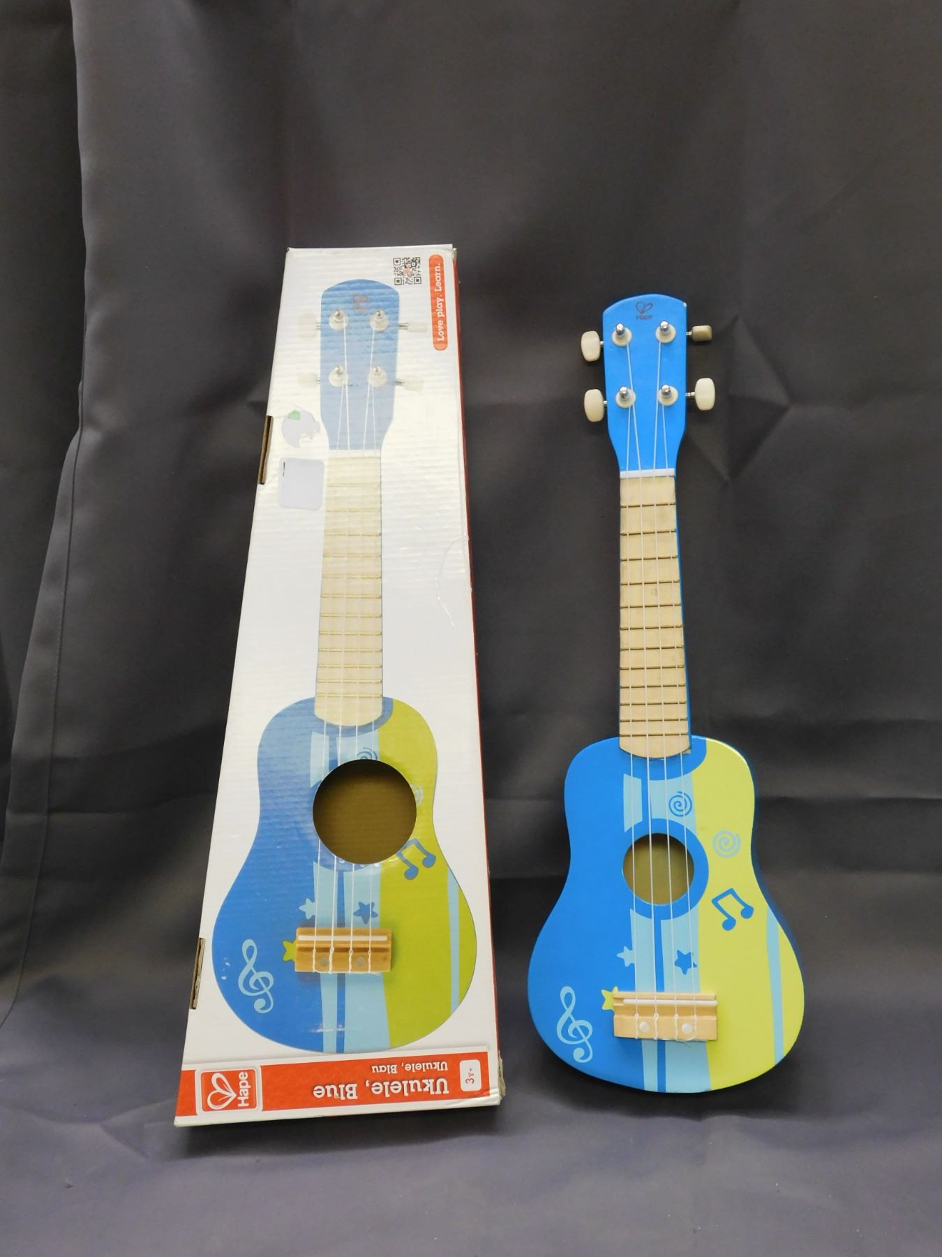 Blue Ukulele Hape Children's Ukulele With Box