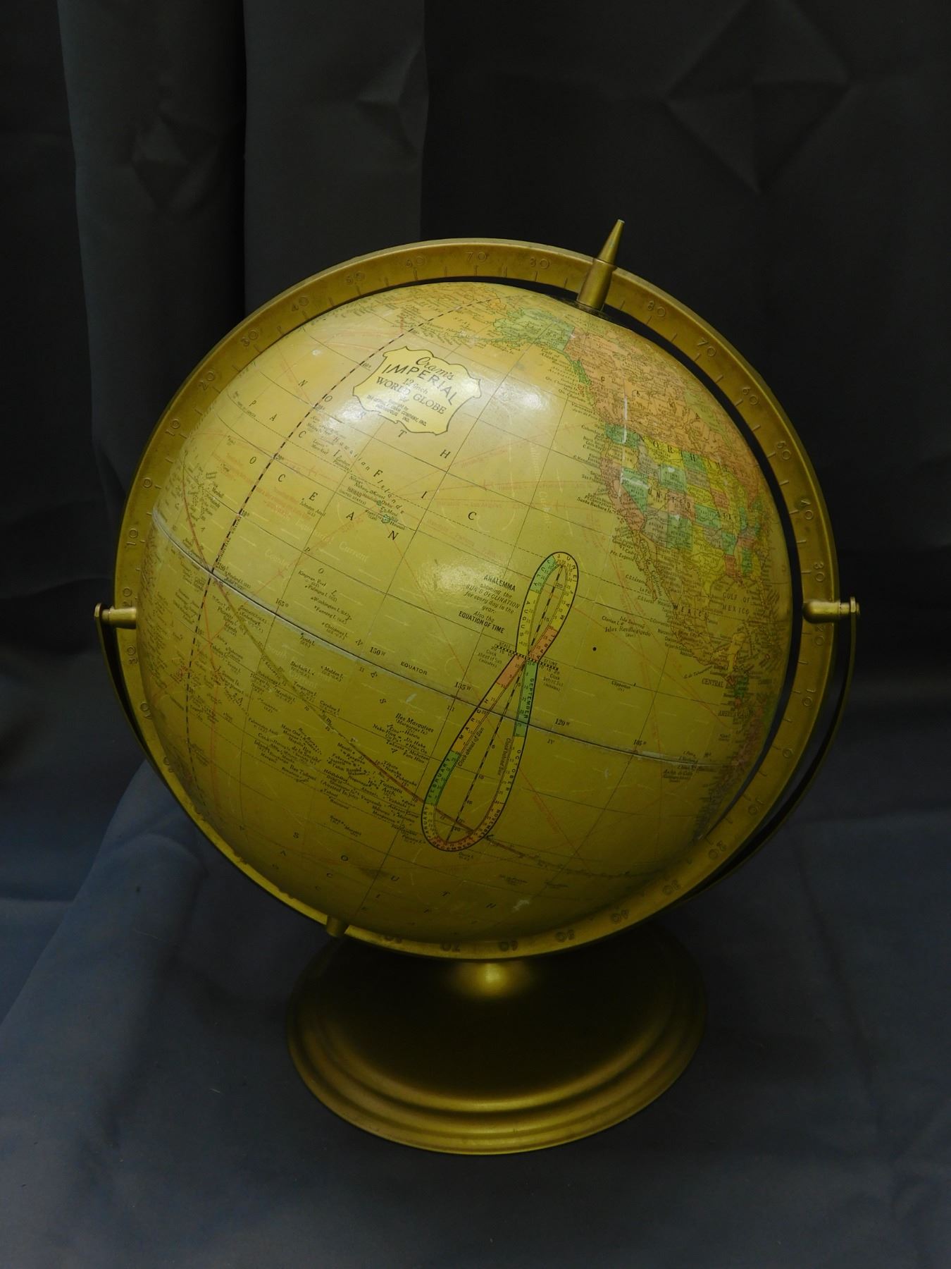 George F Cram Co Cram's Imperial 12" World Globe