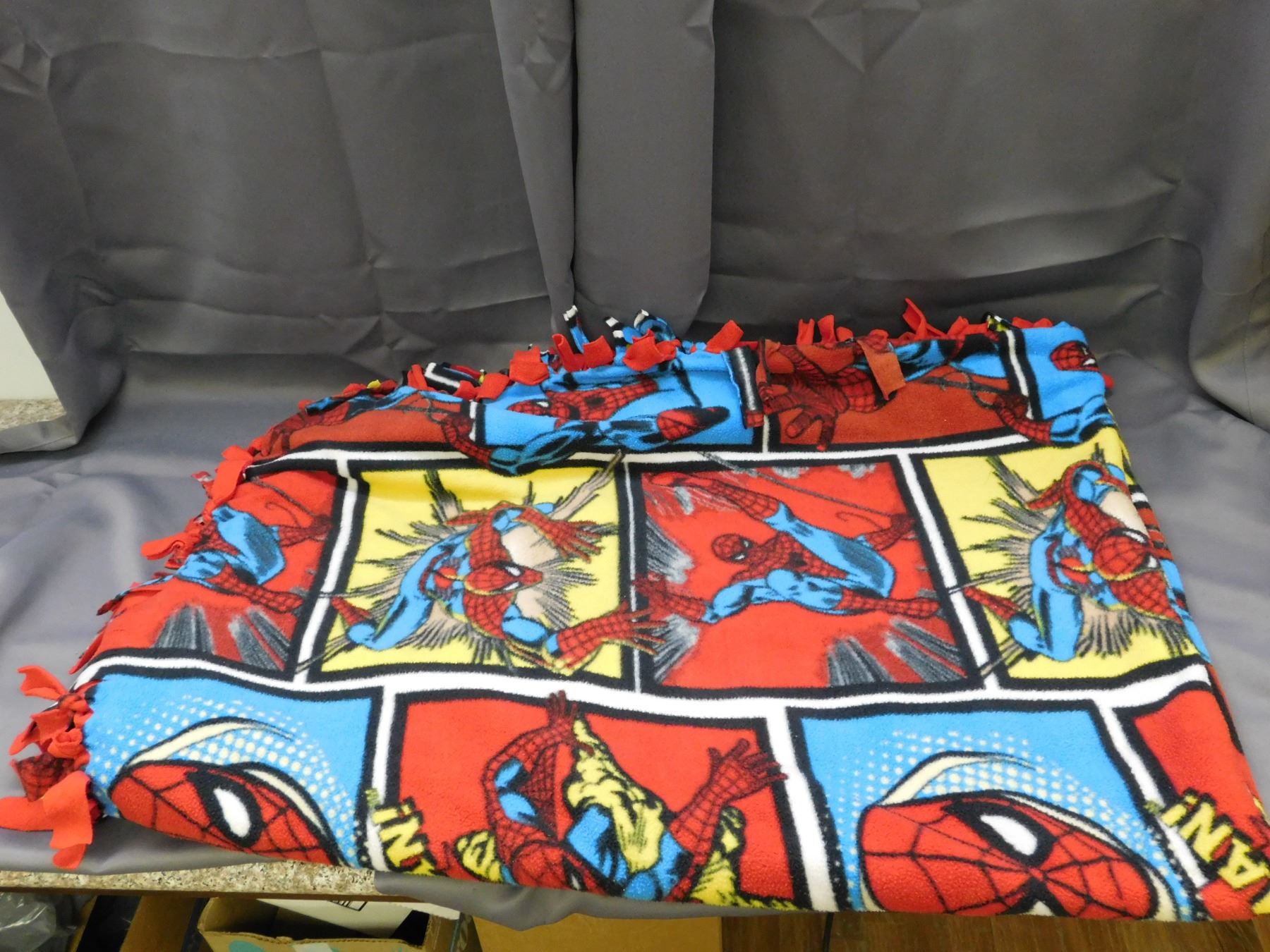 Spider-Man Fringe Throw Blanket