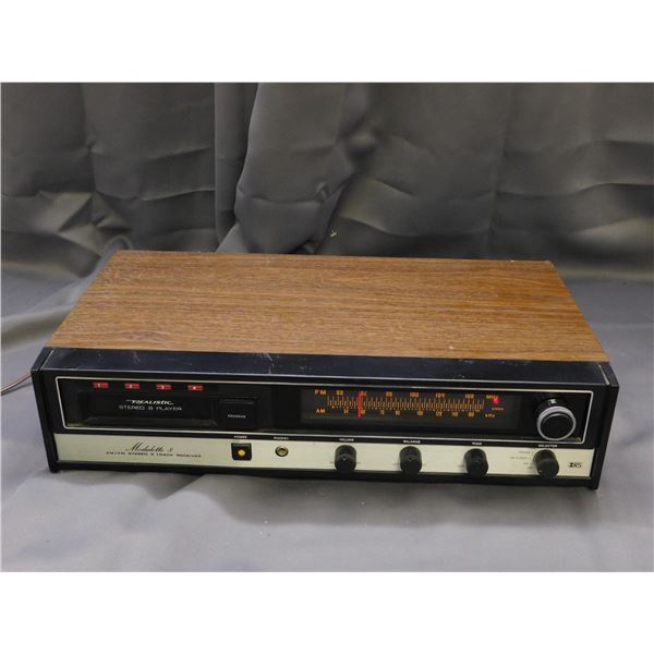 Realistic Modulette 8 AM FM Stereo 8-Track Receiver *works*