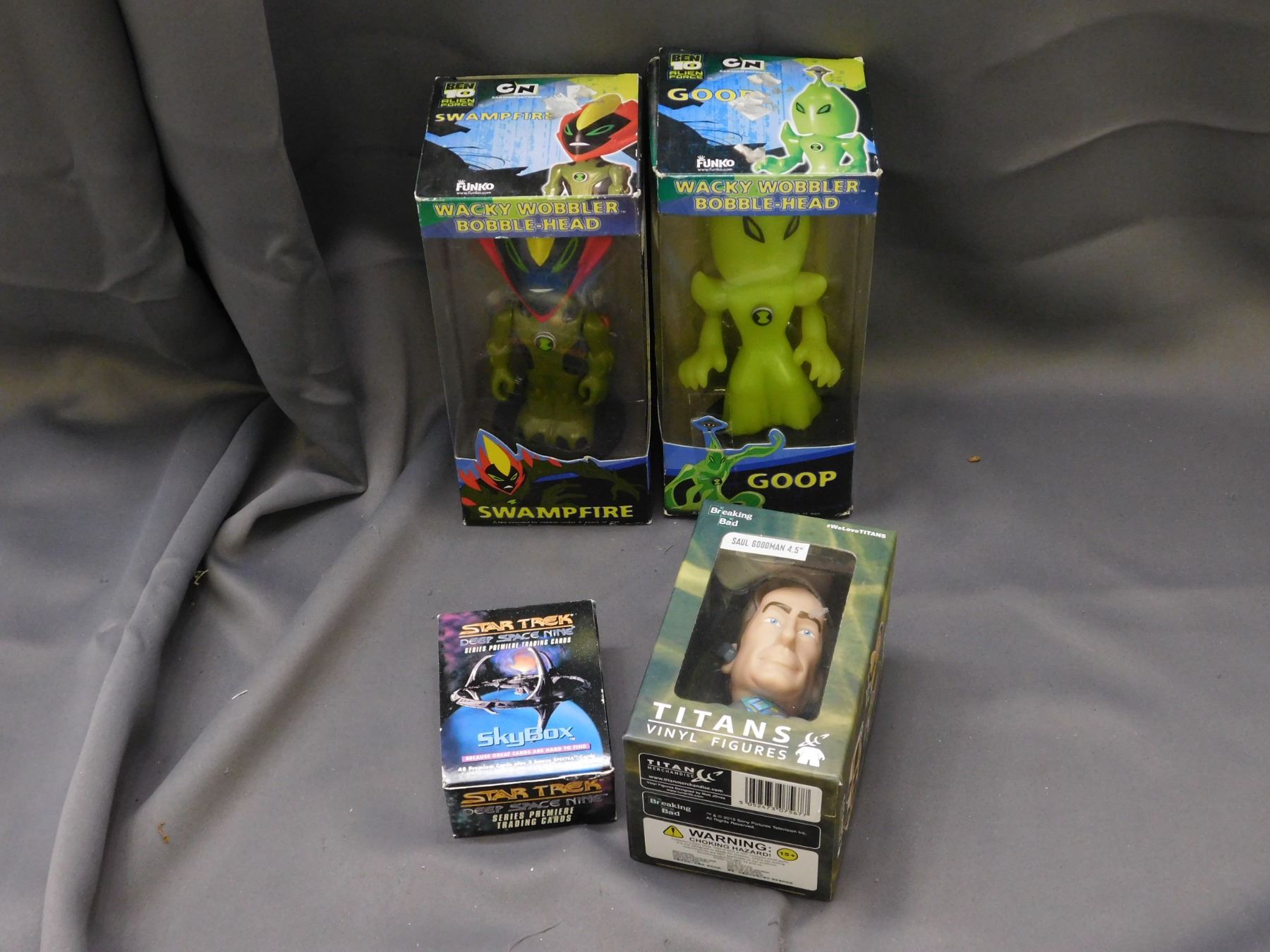 Lot of 4 Ben 10 Cartoon Network Swampfire, Goop, Breaking Bad Titans ...
