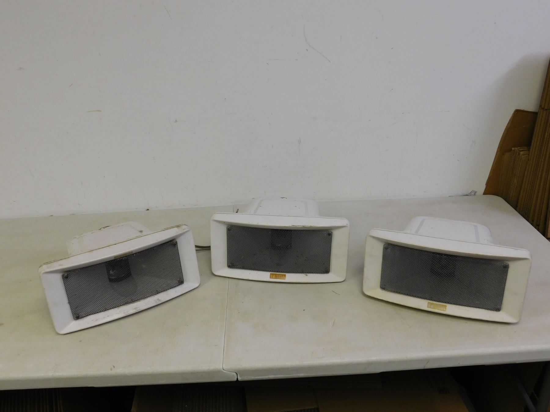 Lot of 3 TOA Wide Range Speakers Model CS-304
