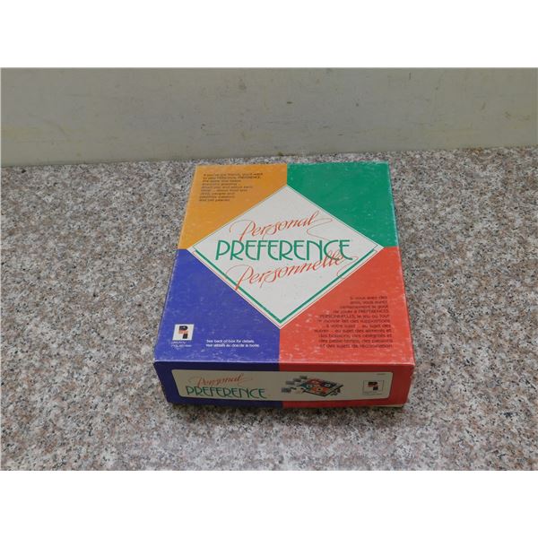 Vintage Personal Preference Board Game