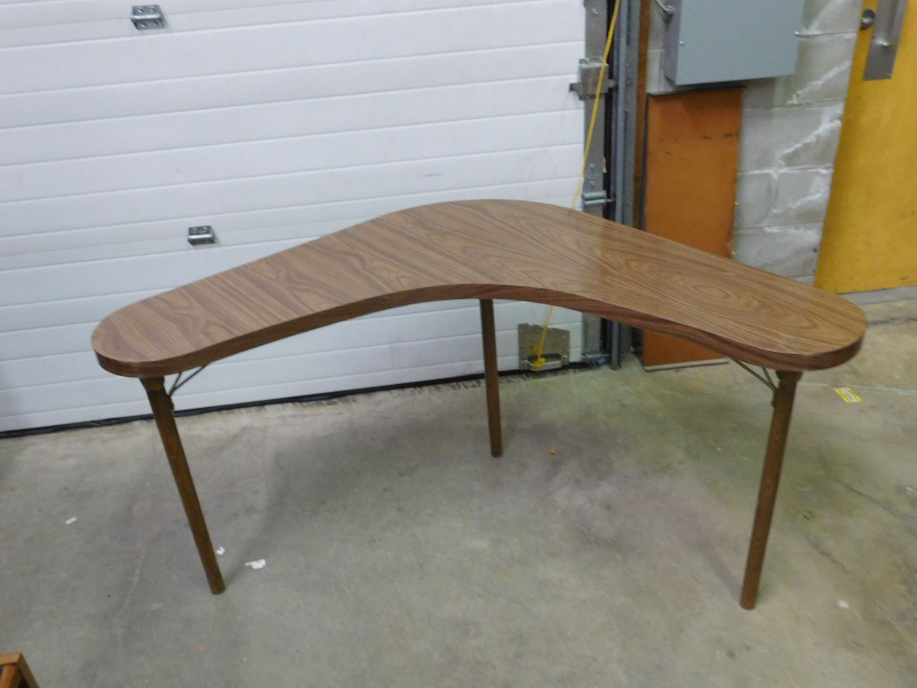 Wooden Boomerang Atomic Office Table / Desk