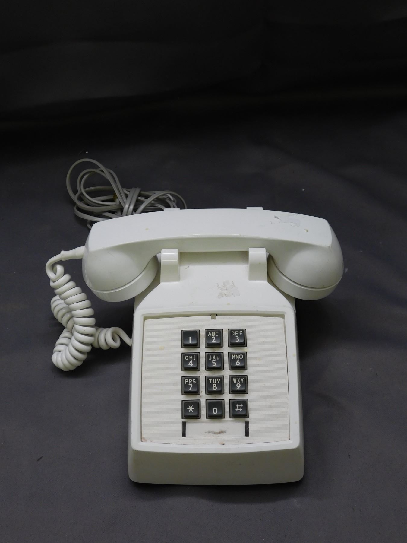 1977 Made in Canada ITT White Touch Tone Vintage Telephone