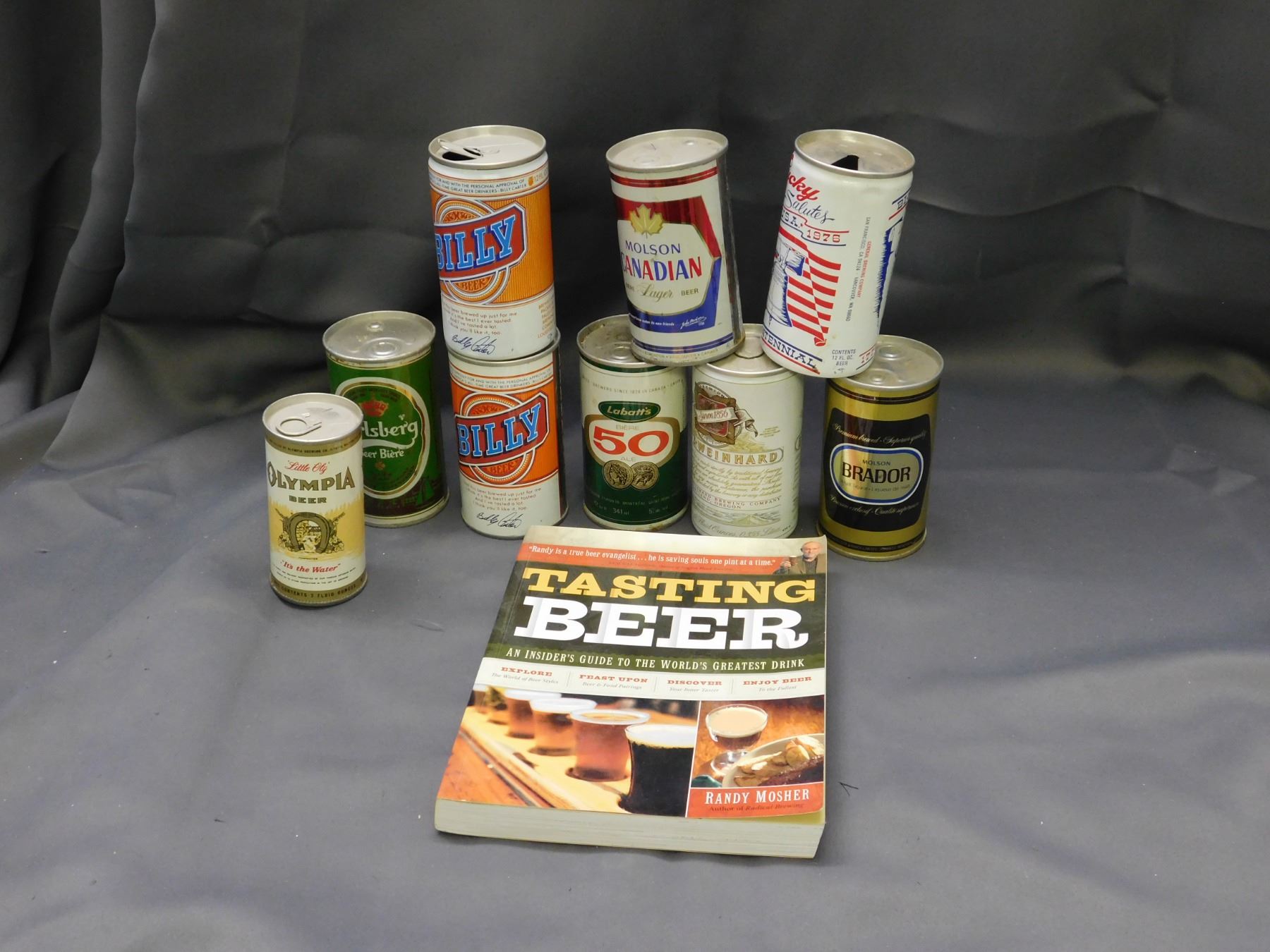 Lot of 10 Vintage Beer Cans and Tasting Beer Book Brador, Molson ...