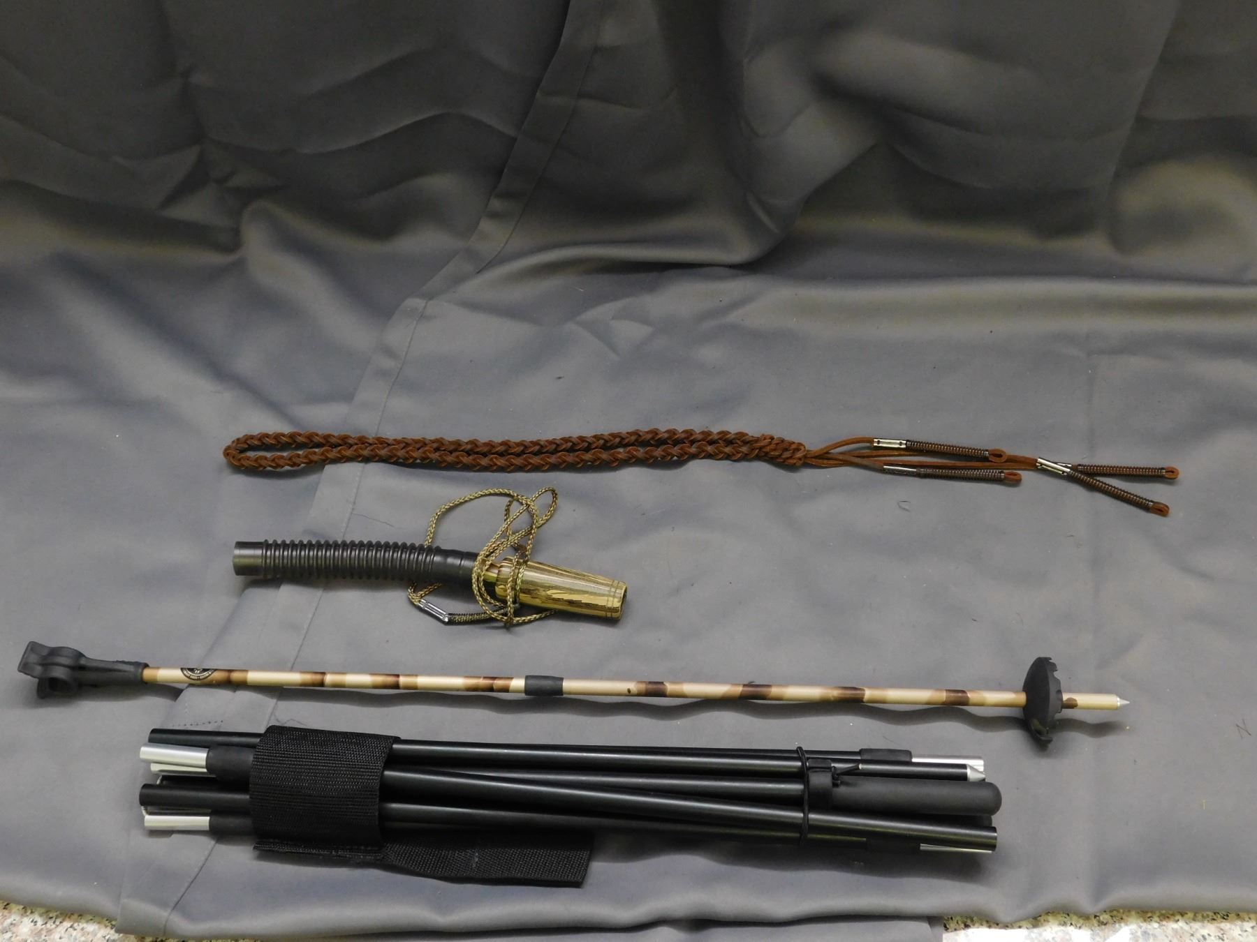 Lot of 4 Leather Duck Call Lanyard, Deer Call, Pair of Collapsible ...