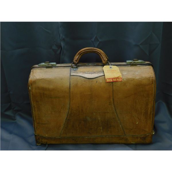 Vintage Antique Leather Stebco Products GBA Luggage Suitcase Carry-On ...