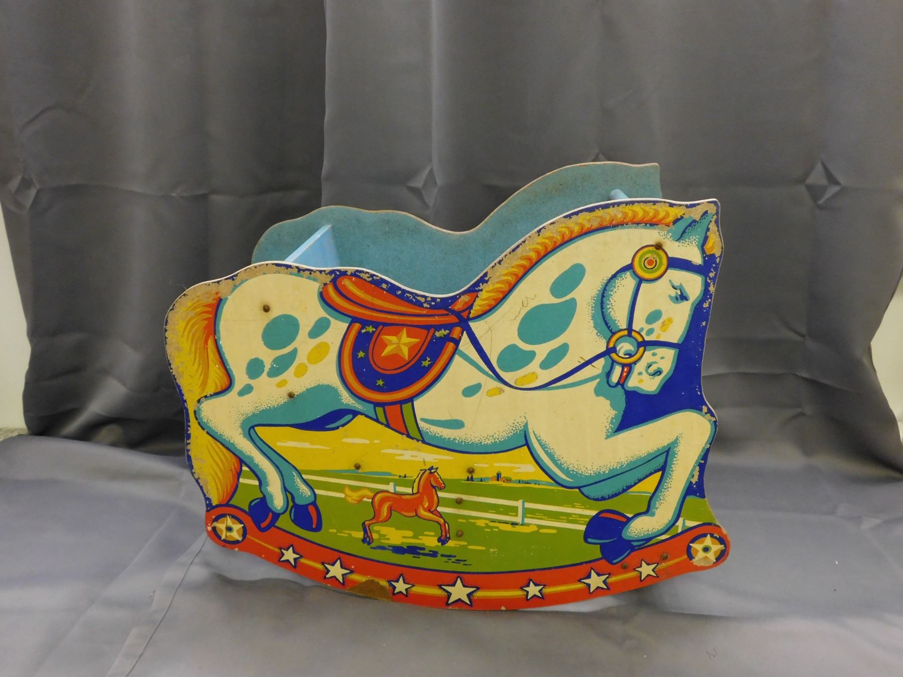 Vintage Kids Wooden Rocking Horse Chair Toy