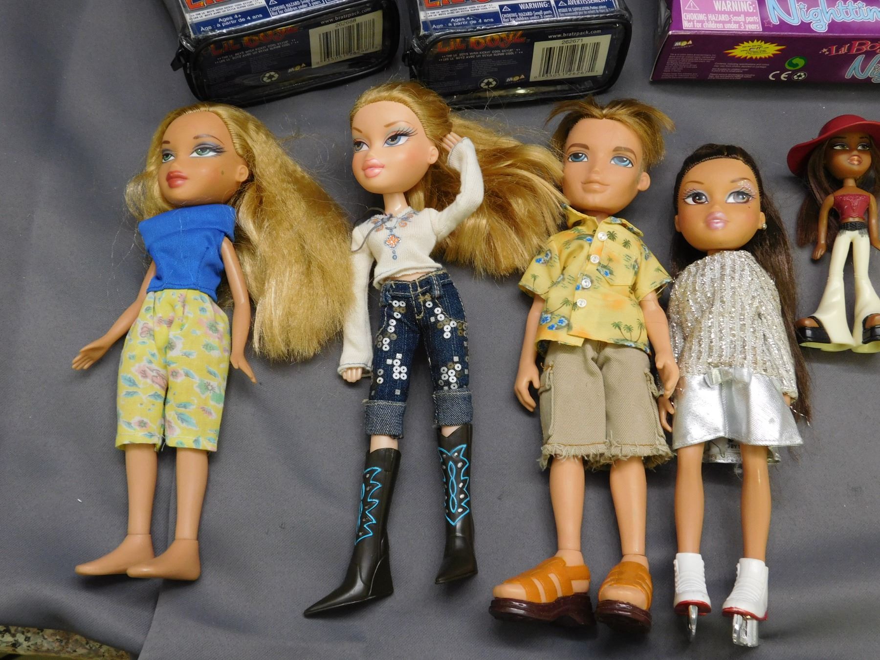 Lot of 10 Bratz Dolls, Lil Bratz and Lil Boyz Dolls, Some NEW in ...