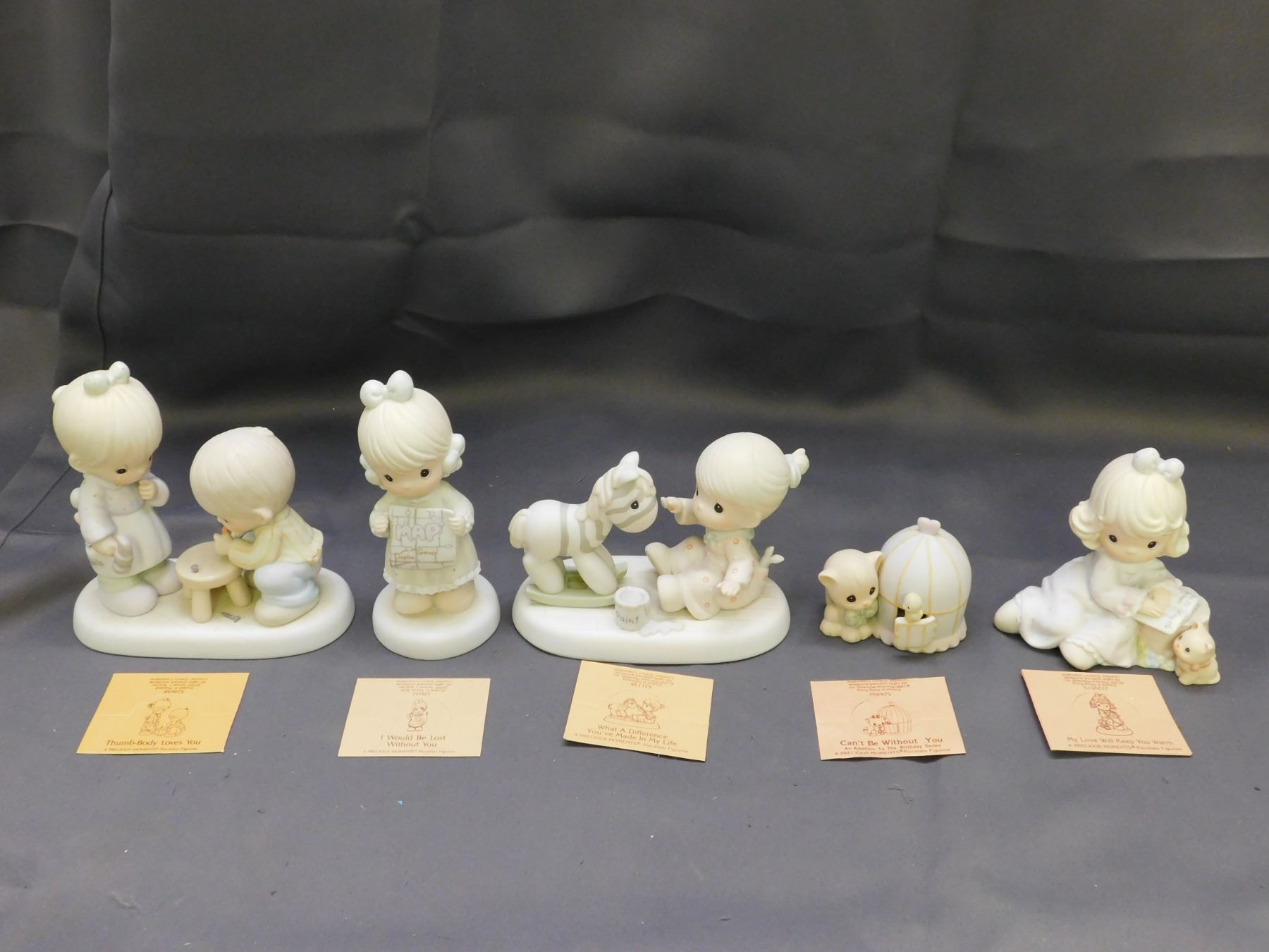 Lot of 5 Precious Moments Porcelain Collectible Figurines Loose no Box ...