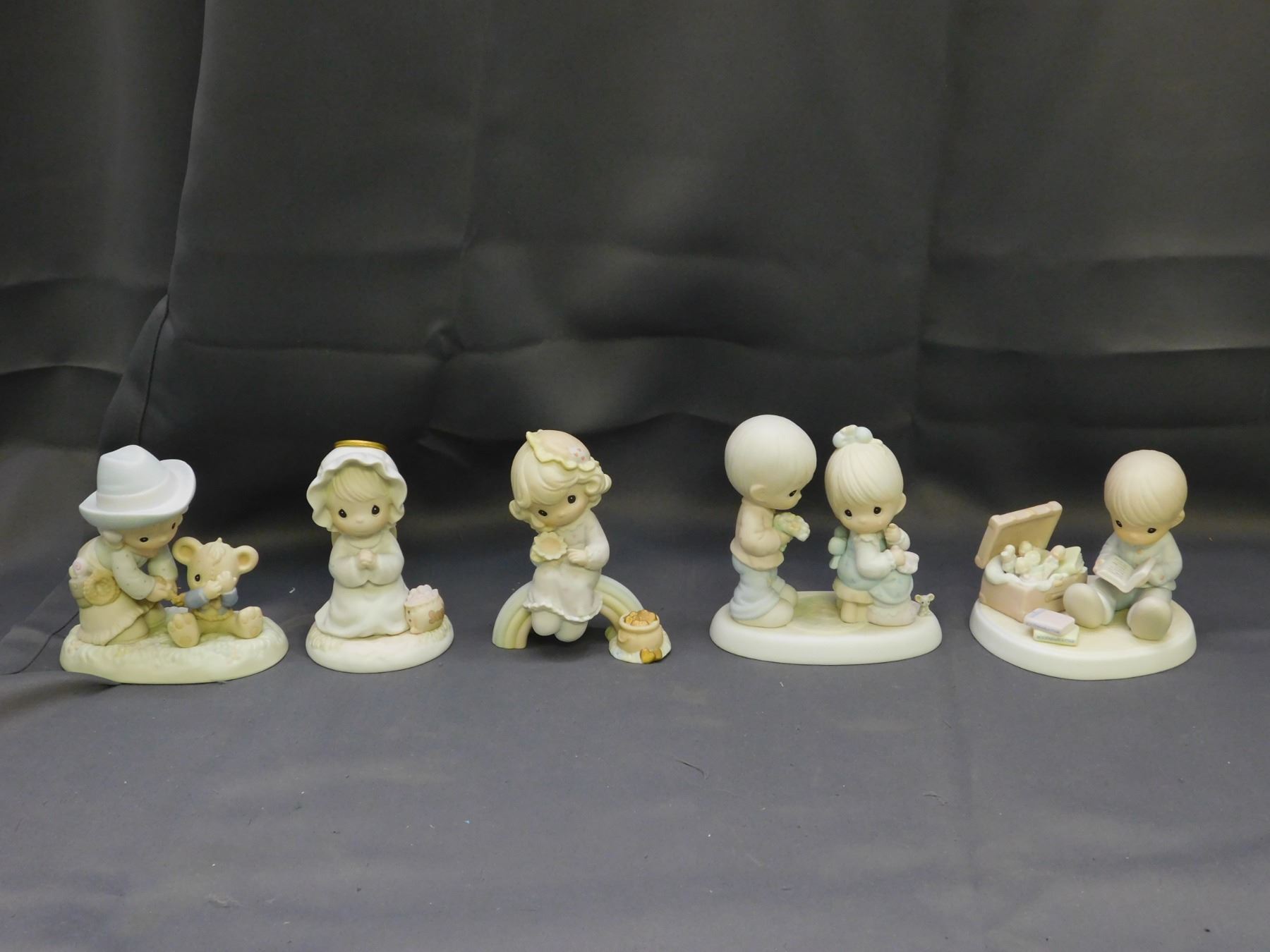 Lot of 5 Precious Moments Porcelain Collectible Figurines Loose no Box ...