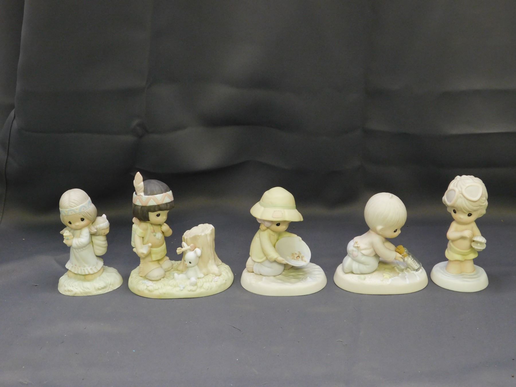 Lot of 5 Precious Moments Porcelain Collectible Figurines Loose no Box ...