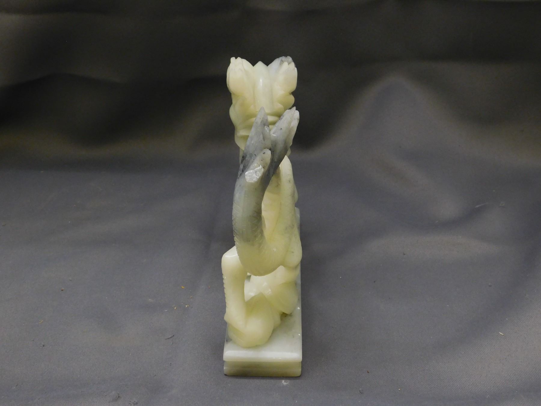 Carved Soapstone Chinese Dragon Ornamental Statue