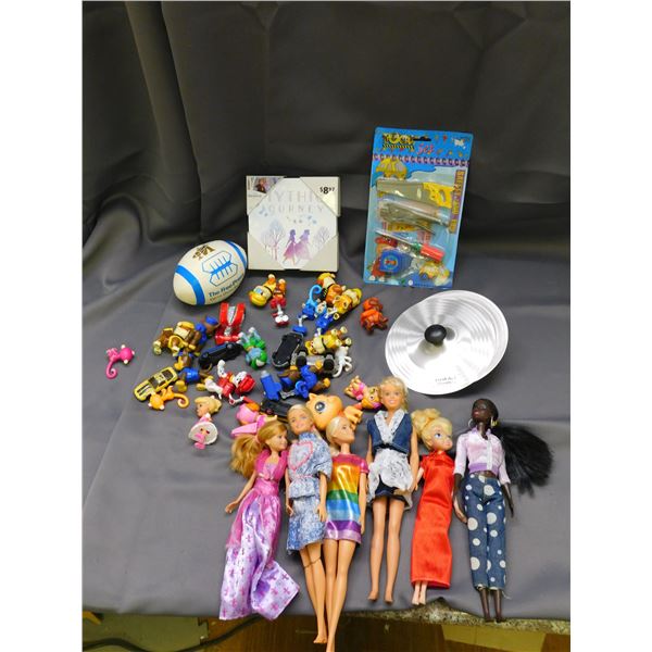 Assorted Lot of Toys, Paw Patrol, Barbie Dolls, Frozen Wall Art, Kids ...