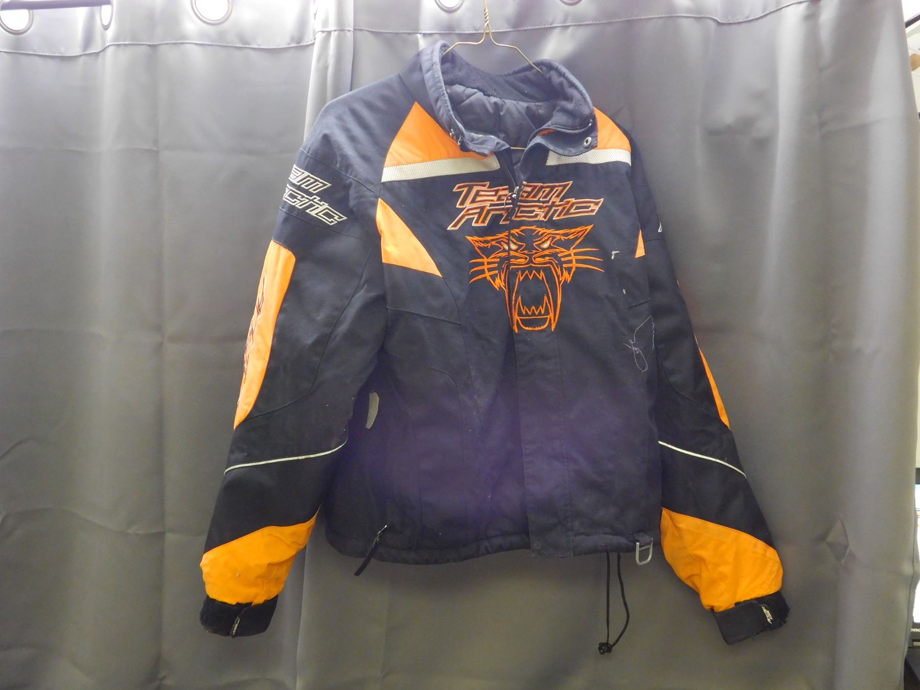 Team Arctic Arctic Wear Black and Orange Windbreaker Jacket