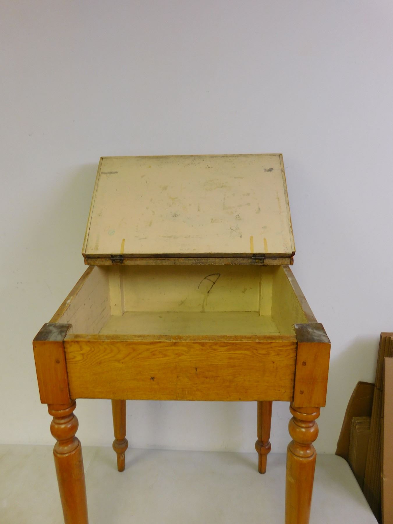 Vintage Antique Childrens School Writing Desk