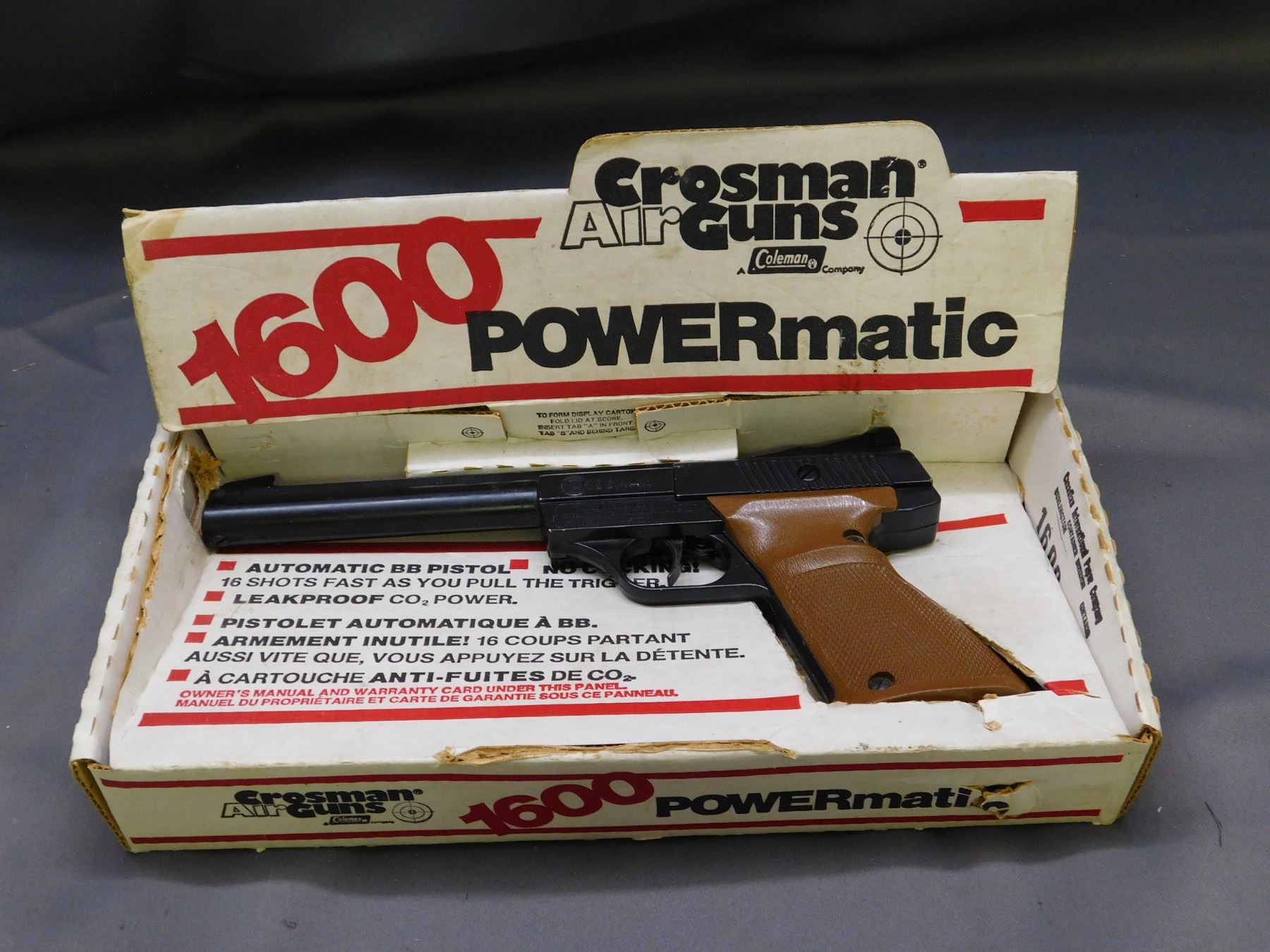 Crosman Air Guns 1600 Power Matic Automatic BB Pistol