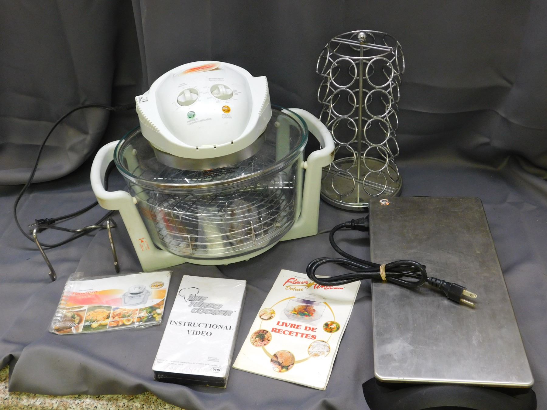 Lot of 3 FlavorWave Oven, Keurig Cup Tree and Toasters Hot Plate